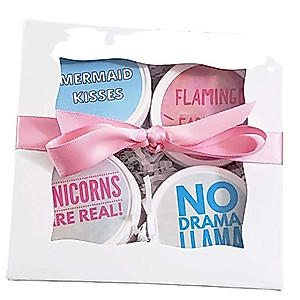 Whipped Body Butter Collection Set of 4 Hand Creams. Unicorn Mermaid Flamingo Llama