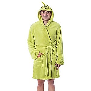 Dr. Seuss GRINCH Who Stole Christmas Adult Costume Character Robe (X-Large)