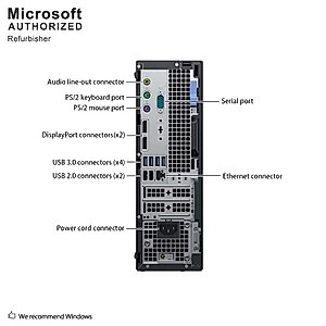 Dell OptiPlex 7070 SFF High Performance Desktop Computer, Intel Eight Core i7-9700 up to 4.7GHz, 16G DDR4, 512G SSD, WiFi, BT, 4K Support, DP, HDMI, Win 10 Pro 64 English/Spanish/French(Renewed)