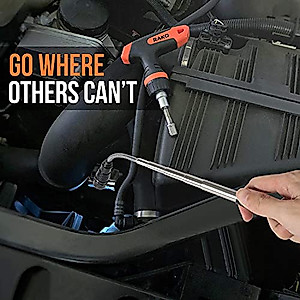 Magnetic Pickup Tool with LED,Stocking Stuffers Christmas Gifts,Anniversary Birthday Valentines Day Cool Gifts Idea for Him Dad Husband,Dad Gifts