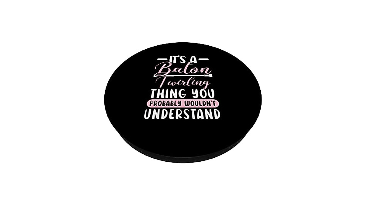 Baton Twirling Majorette PopSocket | Swappable PopGrip for Twirlers