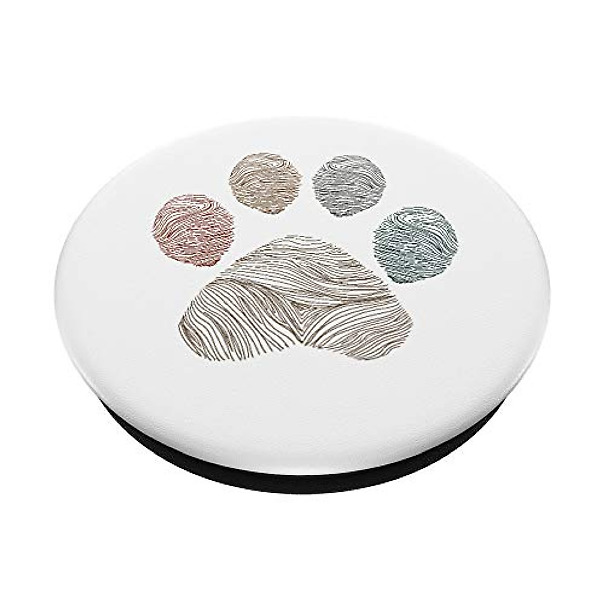 Footprint Paws Breed Pitbull Claws Bark Pet Dog PopSockets Swappable PopGrip