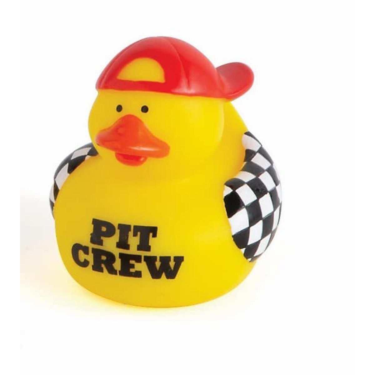 Fun Express Race Car Driver Rubber Duckies - Toys and Party Favors - 12 Pieces