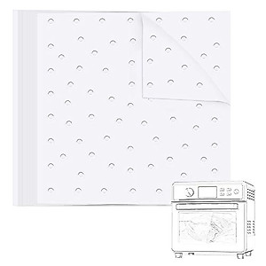 BYKITCHEN Air Fryer Oven Liners, 11x12 inches, Nonstick Air Fryer Parchment Paper for Ninja Foodi Air Fryer Toaster Ovens, XL Air Fryer, Dehydrator, Steaming Basket and More (Set of 100)