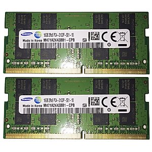 2x 16GB 32GB RAM DDR4 2133 Mhz Samsung SO DIMM PC4-17000 for Skylake Laptops