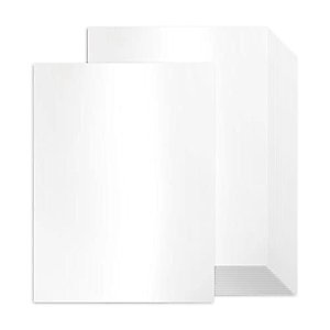 24 Sheets White Shimmer Cardstock 8.5 x 11 Metallic Paper, Goefun 80lb Card Stock Printer Paper for Invitations, Certificates, Crafts, DIY Cards