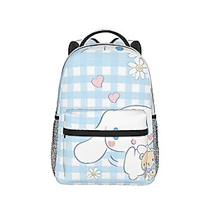 DIEZ Cinnamoroll Backpack Withe Side Pokect Large Suitable For Men Women ​hiking Camping Picnic Kawaii Gifts