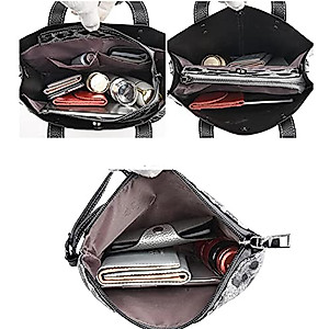 KOON Tote Bag for Women Zebra Cows Deer Leopard Pattern Shoulder Bag Hobos Purse Large Satchel Handbag for Work Travel Shopping (Leopard Gold)