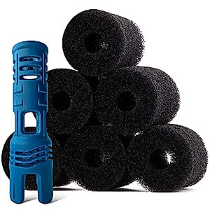 Canamax Premium TSP10P Tail Sweep PRO and 6 Packs 9-100-3105 Sweep Hose Scrubber - Replacement for Polaris Pressure-Side 3900 Sport, 380, 360, 280, and 180 Pool Cleaners