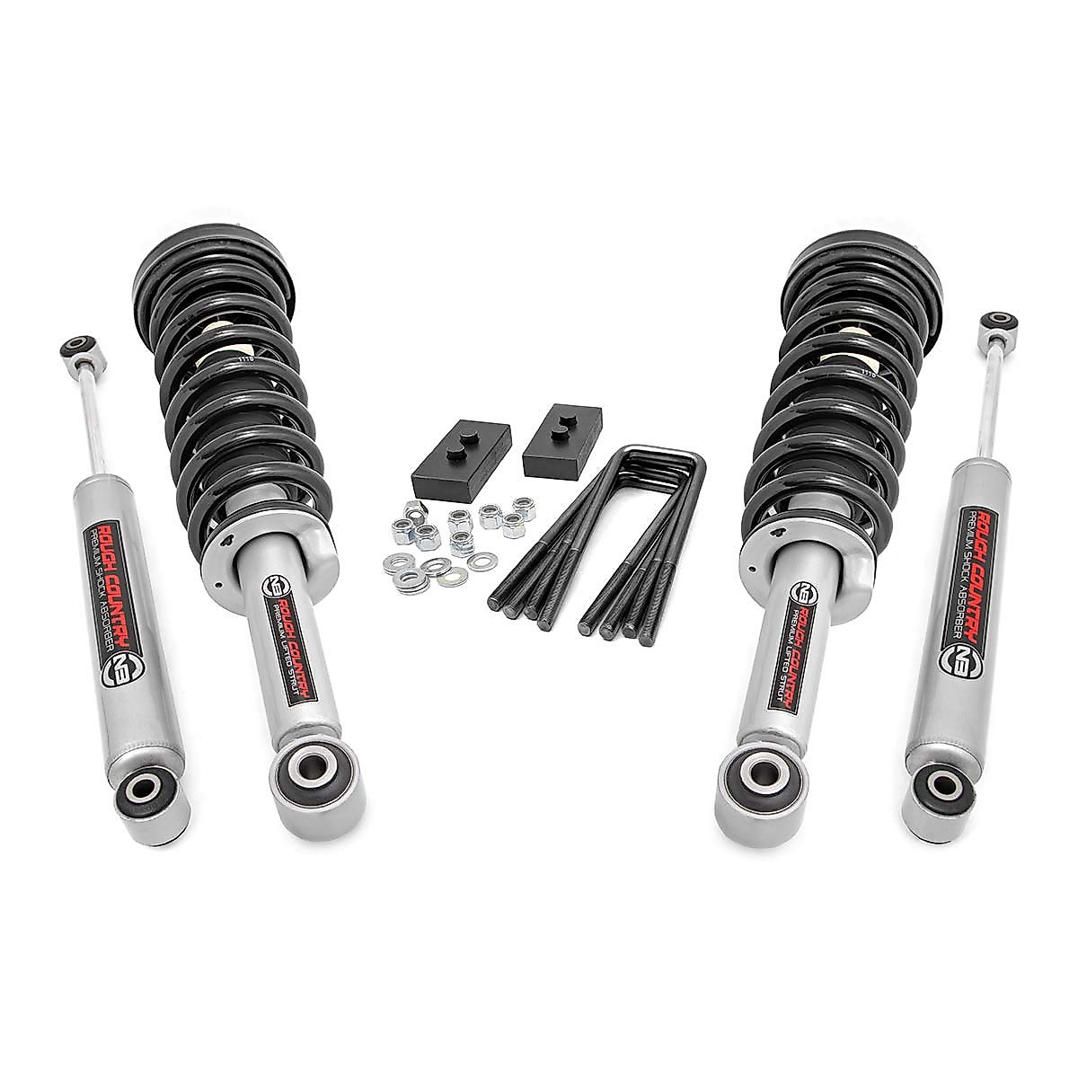 Rough Country 2" Leveling Lift Kit w/N3 Struts for 09-13 Ford F-150 4WD - 50004