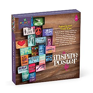 Craft-tastic – Inspire Poster Kit – Design a One-of-a-Kind Freeform Poster – Ages 8+