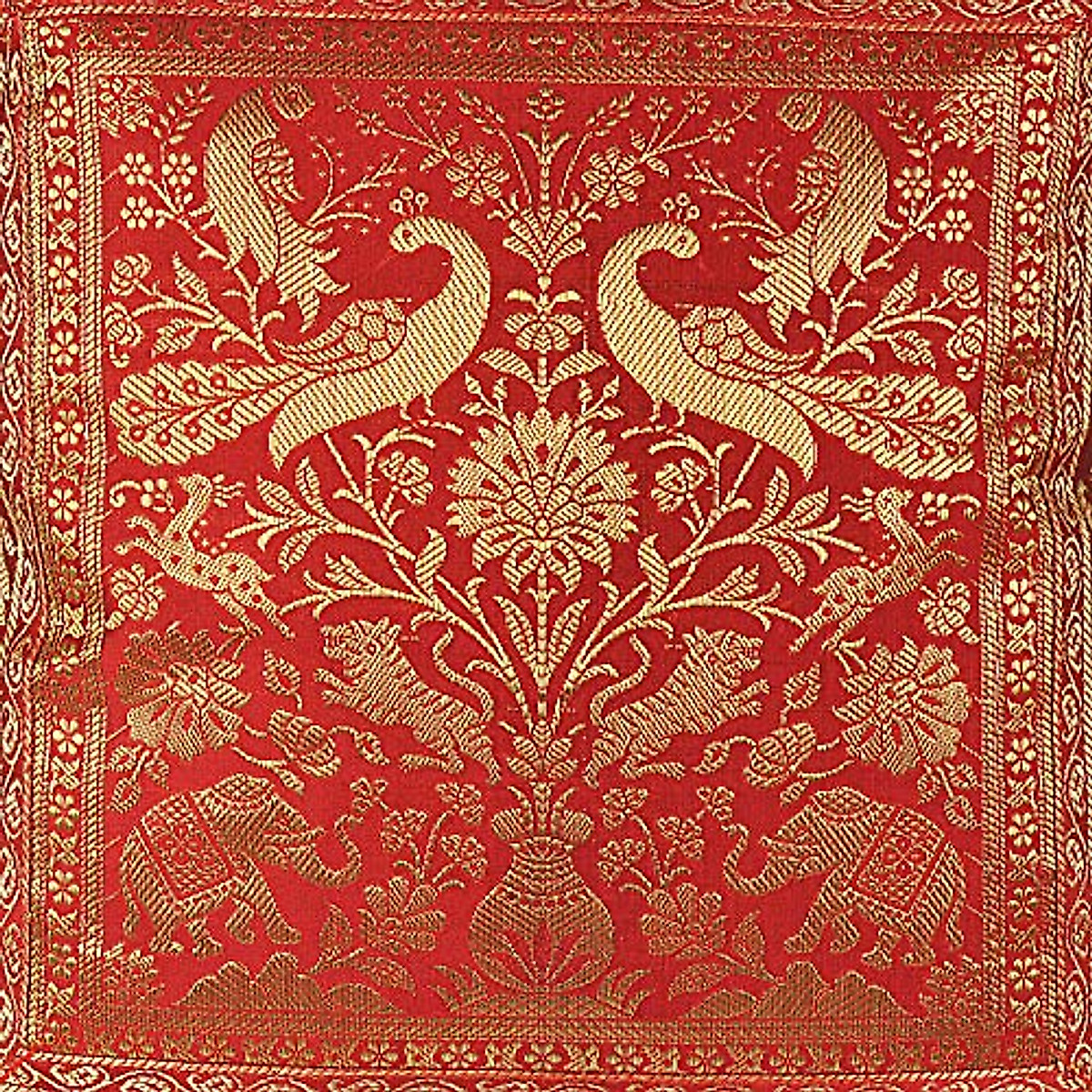 Boho Bohemian Style Home Sofa Bed Decorative Animal Design Throw Pillow Cover (16X16 Inch)