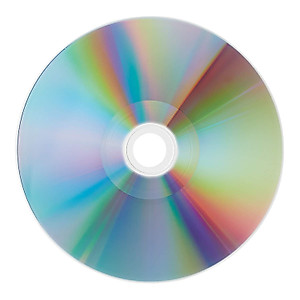 CD-R 700MB 52X Shiny Silver Silk Screen Printable, Hub Printable - 100pk Spindle