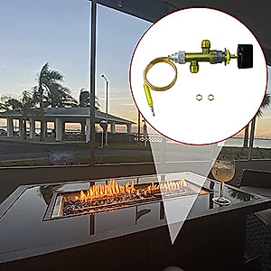 MENSI Low Pressure LPG Propane Gas Fireplace Fire Pit Flame Failure Safety Control Valve Kit