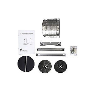 AKDY 30 in. Convertible Kitchen Wall Mount Range Hood with Carbon Filters in Black Painted Stainless Steel