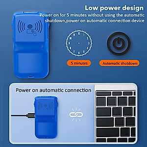 Bluetooth 2D Barcode Scanner,Symcode 2-in-1 Wired & Compatible with Bluetooth Function 1D 2D QR Bar Code Reader PDF417 Data Matrix Maxicode, Automatically Wireless Connect