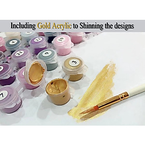 Art Knitting Paint by Number for Adults Beginner Students Kids, Gift Choice, DIY Acrylic Painting for Room Décor Canvas Roll- Pin-up Girl (SZ067)