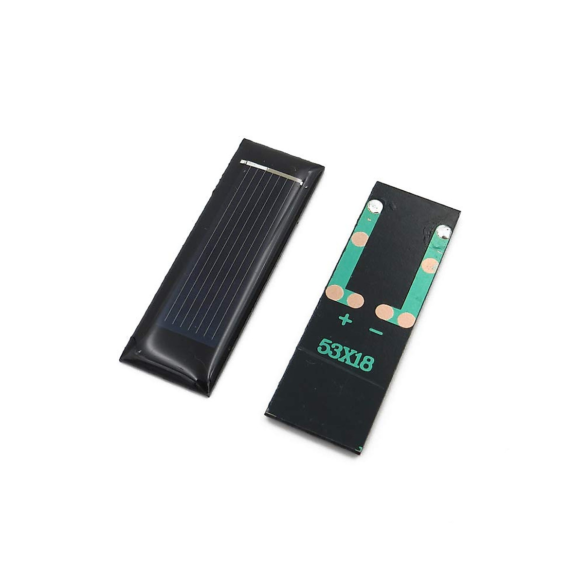 Treedix 5pcs 0.5V 100mA Polysilicon Solar Panel Glue Solar Cell Battery Charger DIY Solar Product Mini Small Solar Panel Module Kit Polycrystalline Silicon Encapsulated in Waterproof Resin