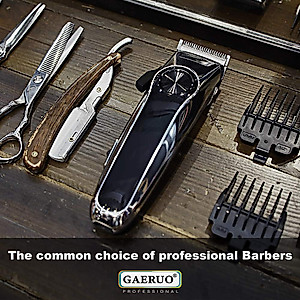 GAERUO Professional Hair Clippers for Men-Cordless/Cord Hair Trimmer,Pro Hair Clipper Cutting Kit,Electric Cutting Trimmer Set, Rechargeable Haircut & Grooming Kit for Baber, Salon, Home RFC-1713