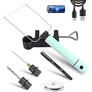 DC 4V Charging Multifunctional Foam Cutting Cutter Hot Knife Cordless Foam Soldering Iron Welding Ring Carving Tools EVA, EPS, XPS, KT Board Sponge