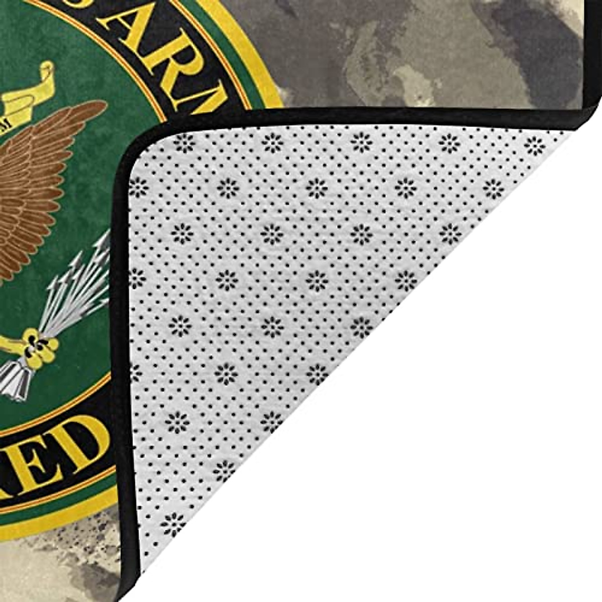 Army Retired Area Rug Living Room Bedroom Kitchen Sofa Bedside Carpet Floor Mats 72"X48"