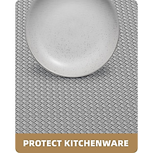 Color G Kitchen Rugs, Runner Cushioned Anti-Fatigue, Non Skid Waterproof Comfort Standing Floor Mats, Memory Foam, 17"x59", Grey