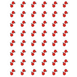 Ladybug Envelope Seals - 1.2" Cute Ladybug Stickers - 144 Stickers