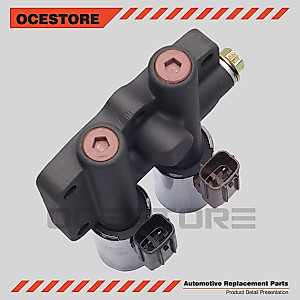 Transmission Dual Linear Solenoid with 1PCS Gasket and 3PCS O-Rings Replacement for Ac-Cord Odyssey Pi-lot Prelude/CL TL MDX - Replaces Part# 28250-P6H-024 28250P6H024
