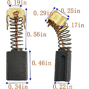 TWAITUI CB407 Motor Carbon Brush Replacement Kit for Power Tools, Power Drills, Jig Saws, Impact Drills, Power Drills, Power Screwdrivers, Sanders, Hammers (4Pack)