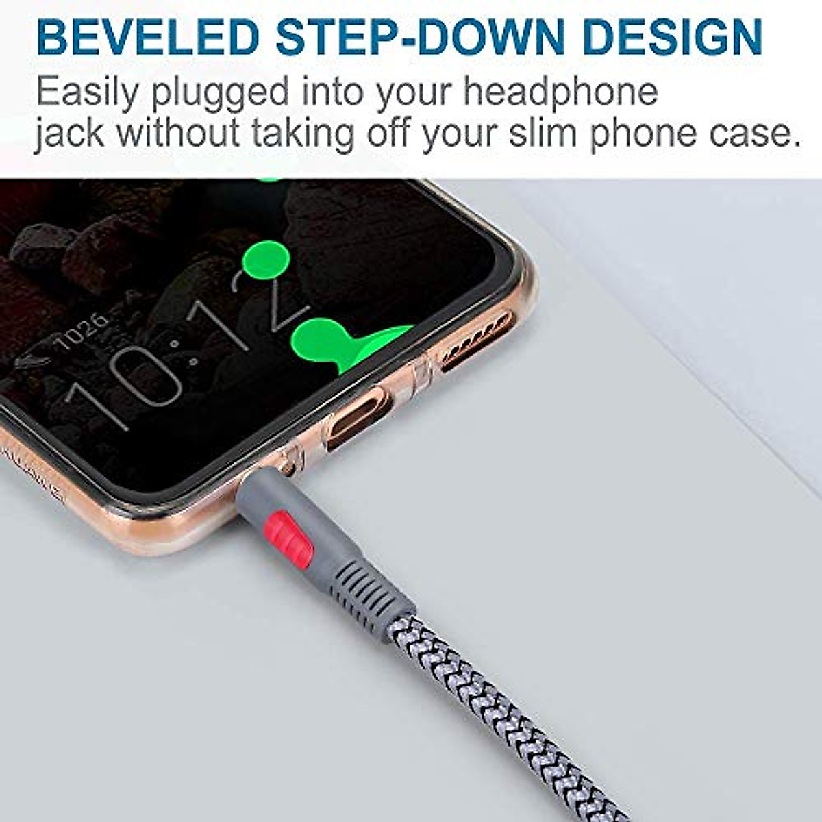 Ruaeoda 3.5mm Aux Cord 30 ft Bundle with 3.5mm AUX Extension Cable 20 ft