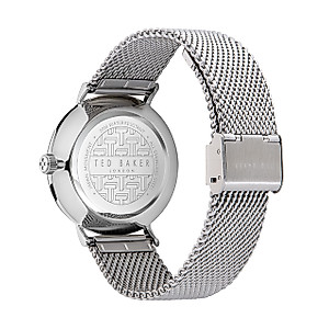 Ted Baker Men's Quartz Stainless Steel Strap, Silver, 22 Casual Watch (Model: BKPPGS2179I), Silver/White