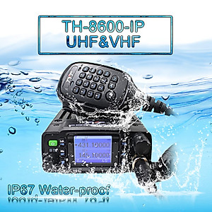 TYT TH-8600 Mini 25 Watt Dual Band Mobile Radio Station IP67 Waterproof Radio VHF UHF Transceiver