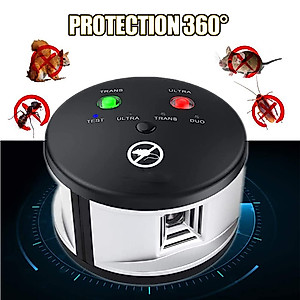 Kemps Ultrasonic Rodent Repellent Indoor Squirrel High-end Electronic Effective Drive Rats, Squirrel, Mouse, Rodents, Etc Suitable for Home, Offices, Hotels, Restaurants, Garages