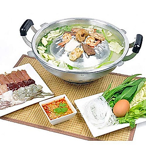 Aluminum Thai Lao Korean Charcoal Barbecue Stove +BBQ Grill Topper30cm 12" Made Thailand