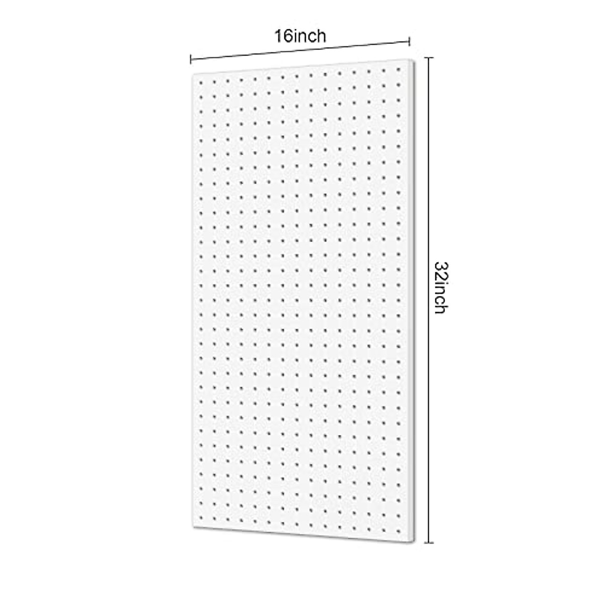 TIDIHAUSET Pegboard, Pegboard Wall Organizer, Mount Display Pegboard Kits fit Pegboards Storag（32 * 16inch/White）