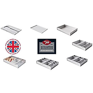 Tala 10A21462 Anodised Tray Baking Tin Cake, Aluminium