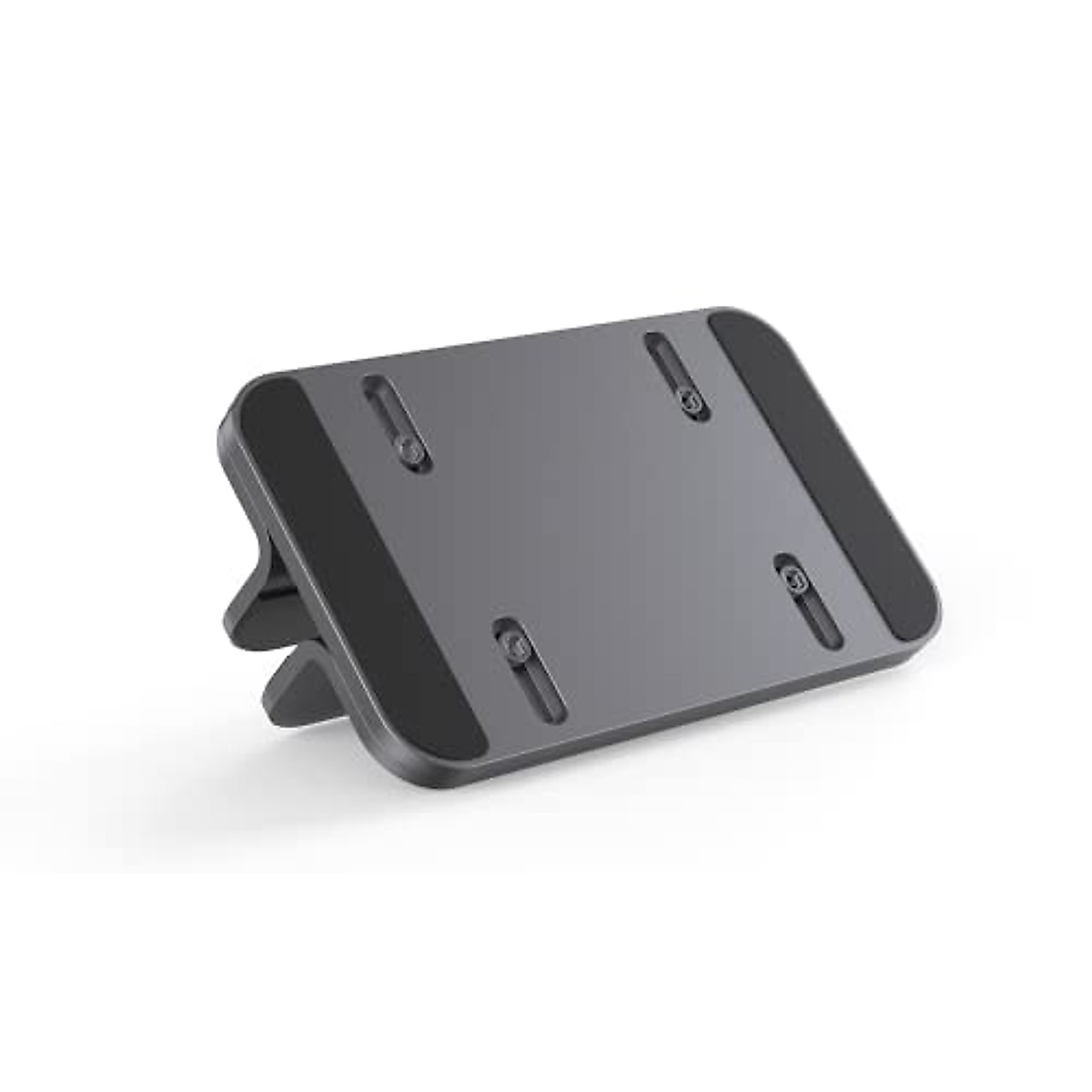 JOKItech Aluminum Laptop Vertical Stand Organizer, Sturdy Laptop Computer Holder Desktop Stand Compatible with New Retina Apple MacBook Pro/Air, Mac Mini and iPad Pro - Spacegrey