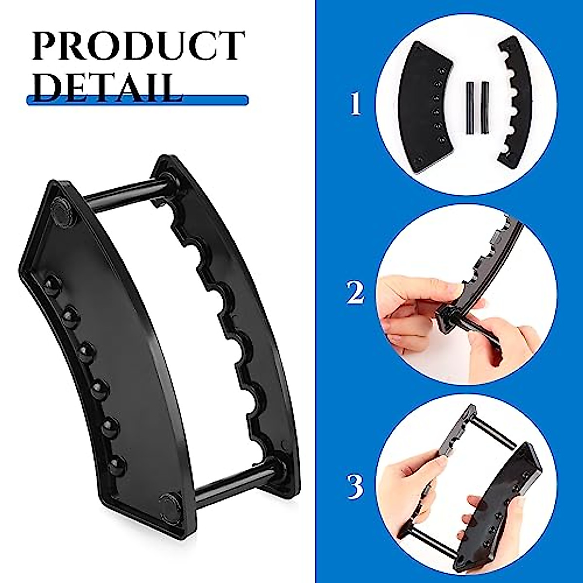 Ctosree 6 Pieces Plastic Pen Holder Display Stand 6 Slots Black Plastic Pen Holder 7 x 5 x 3 Inches Eyebrow Pen Stand Makeup Brush Rack Organizer for Home Office Desk School Supplies, Vertical