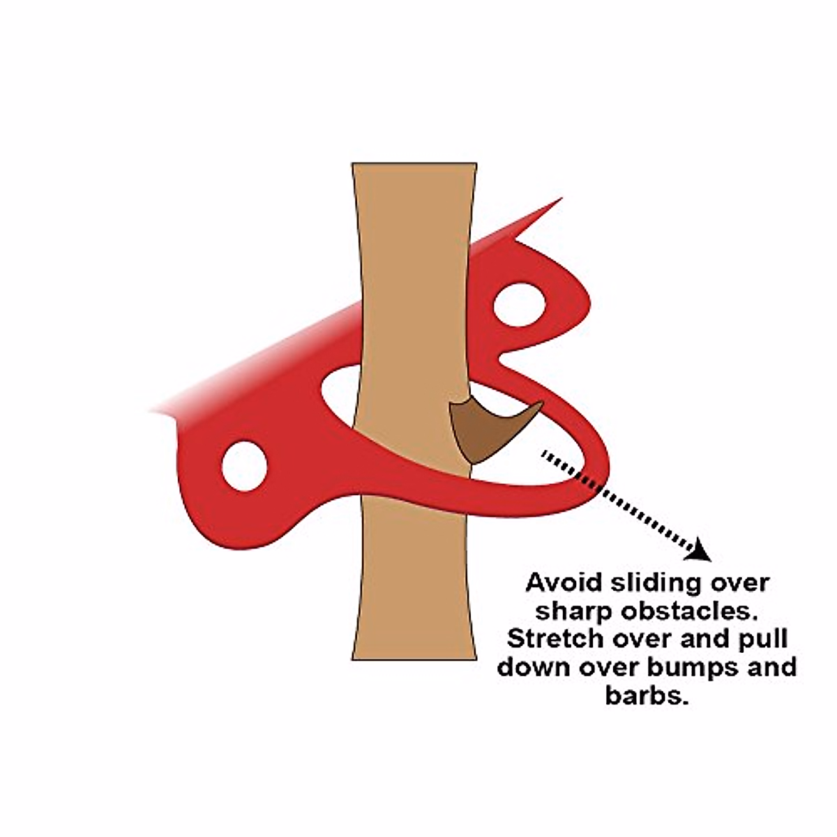 Garden Things GC-2003 Stretch Rubber Plant Stake Connecter, 3-Hole, Black