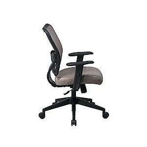 SPACE Seating Deluxe VeraFlex Fabric Seat and Back, 2-to-1 Synchro Tilt Control and 2-Way Adjustable Arms Managers Chair, Latte