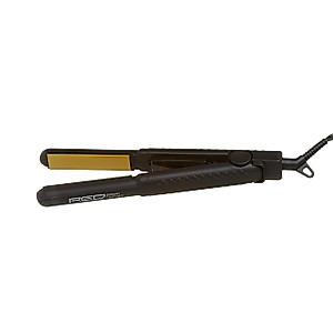 RED by KISS Ceramic Tourmaline Flat Iron (3/4", Ceramic) Eliminates Frizz, Preserves Hair Moisture, Instant Variable Temperature Control with On/Off Button
