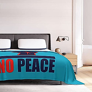 NUTTAG No Justice No Peace Throw Blanket Warm 60x50 Inches Fleece Throw Blankets for Bed Couch Living Room All Seasons Air-Conditioning Quilt
