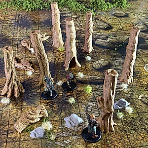 Extruded Gaming Woodland Trees