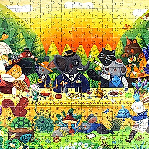 YOGEON 500 Piece Jigsaw Puzzle, 13”x30”, Perfect for Ages 8-10,4-8, Family Puzzle to Sunset Carnival Puzzle, Educational Puzzles Toysfor Boys and Girls, Great Gift for Animal Lovers