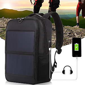 BOSTOM.F Solar Backpack 14W Solar Panel Charge for Cell Phones with USB Charging Port