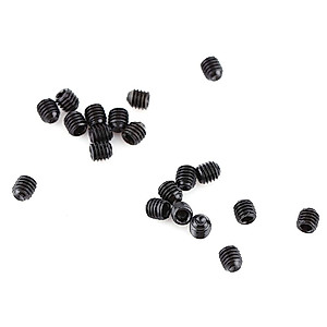 200pcs Screws, M3 Black Carbon Steel Socket Cup Point Grub Set Screw Assortment