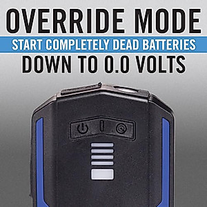 Clore Automotive JNC345 Jump-N-Carry 12 Volt Lithium Jump Starter - 4000A, 550 Start Assist Amp for up to 10-Liter Gasoline and 10-Liter Diesel Engines