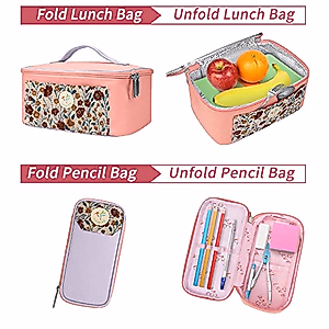 CUIBIRD Kids Backpack School Backpack, Toddler Kids' Backpack Set for Boys Girls Kids Teenage PreSchool Bookbag with Lunch Bag&Pencil bag