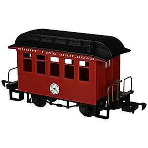 Bachmann Industries Li'L Big Haulers Coach G-Scale Short Line Railroad with Red/Black Roof, Large