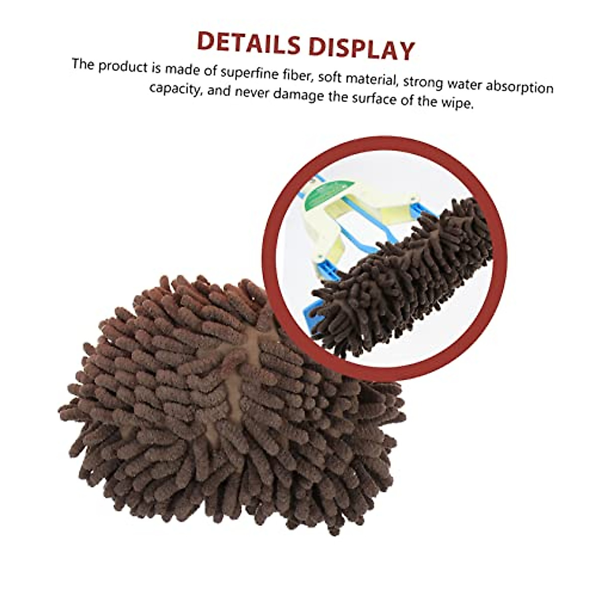 Healeved 10pcs Mop Head Cover Floor Mops Cleaning Mops Household Cleaner Dust Duster Slippers Mop Cover Lazy Mop Slippers Foot Cover for Floor Polishing Mop Slipper Shoes Cover Dust Mop